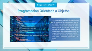 Programacion Orientada a Objetos | PPTX