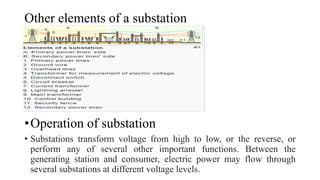 Electrical SUBSTATION ppt | PDF