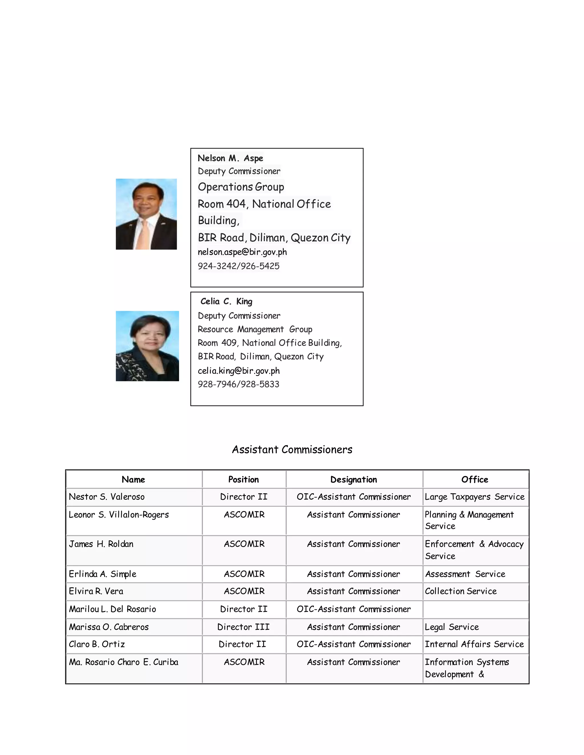 BUREAU OF INTERNAL REVENUE (BIR) | DOCX