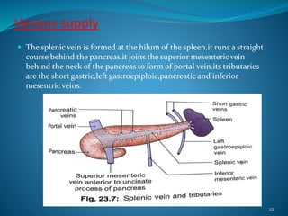 ANATOMY OF SPLEEN AND IT'S APPLIED ASPECT | PPTX
