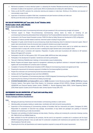 E&I QA QC SUPERVISOR....ORGINAL 2 | PDF