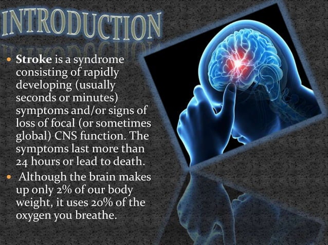 stroke ( ischemic stroke ) | PPTX