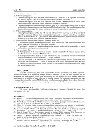 Model reduction of unstable systems based on balanced truncation algorithm | PDF
