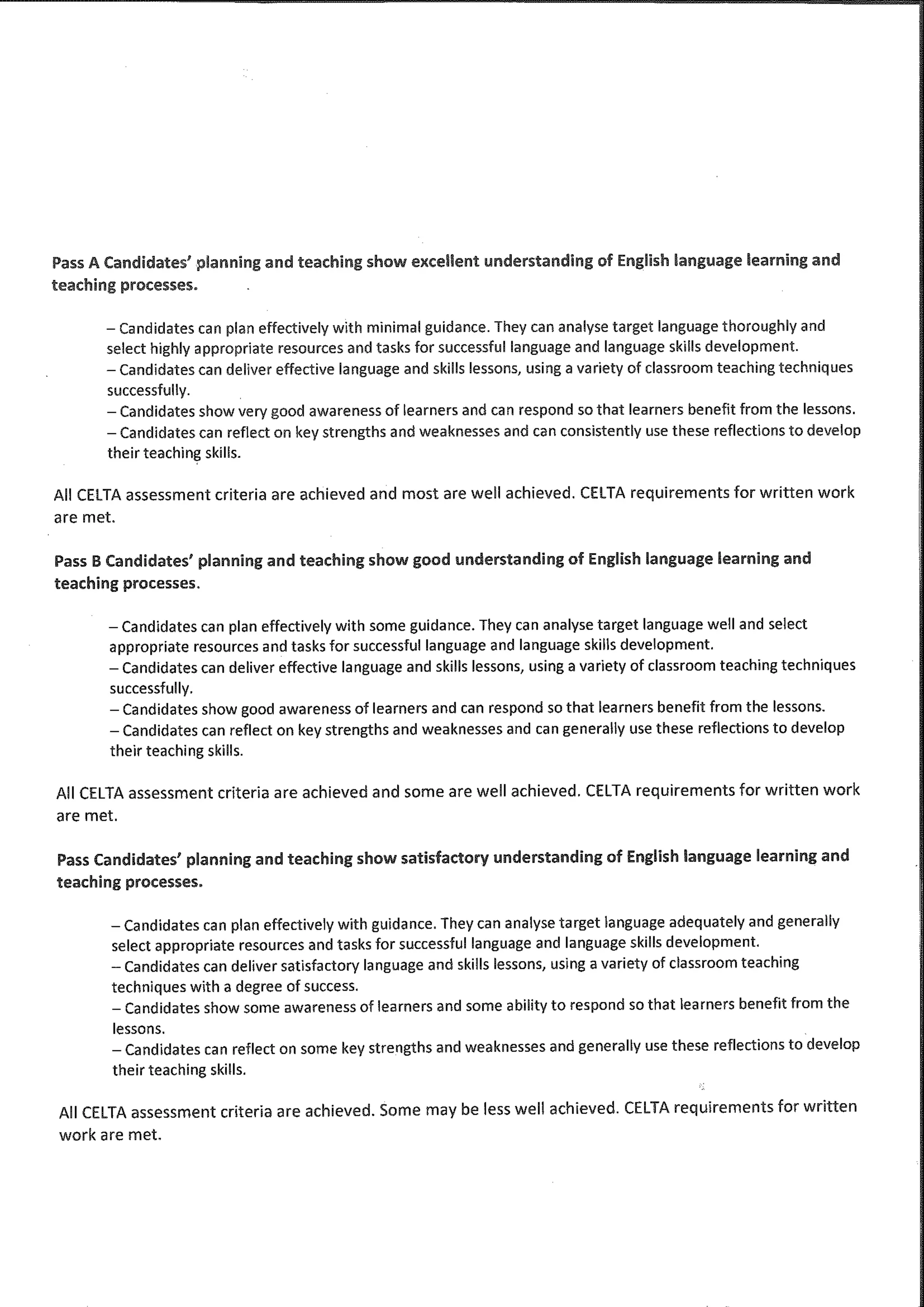 Cambridge English CELTA certificate | PDF