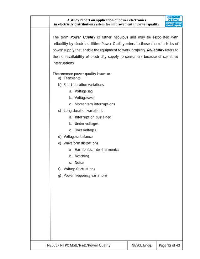 Power Quality-Report | PDF