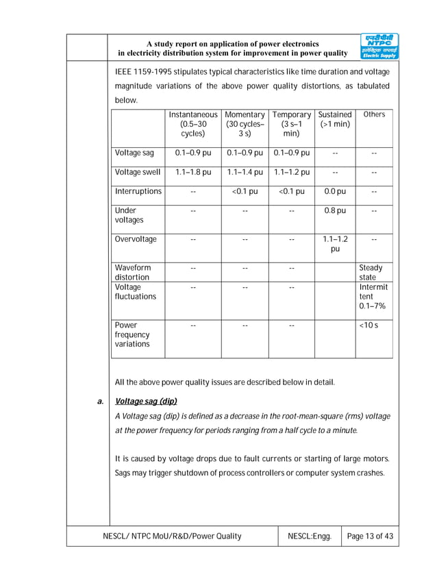 Power Quality-Report | PDF