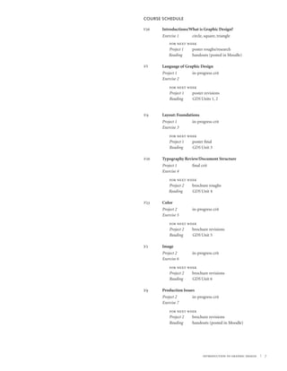 Intro to Graphic Design syllabus | PDF