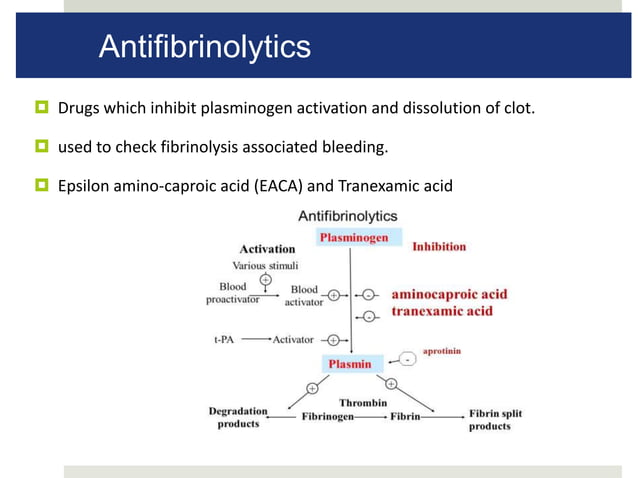 Pharmacology - Fibrinolytics powerpoint presentation | PPTX | Blood ...