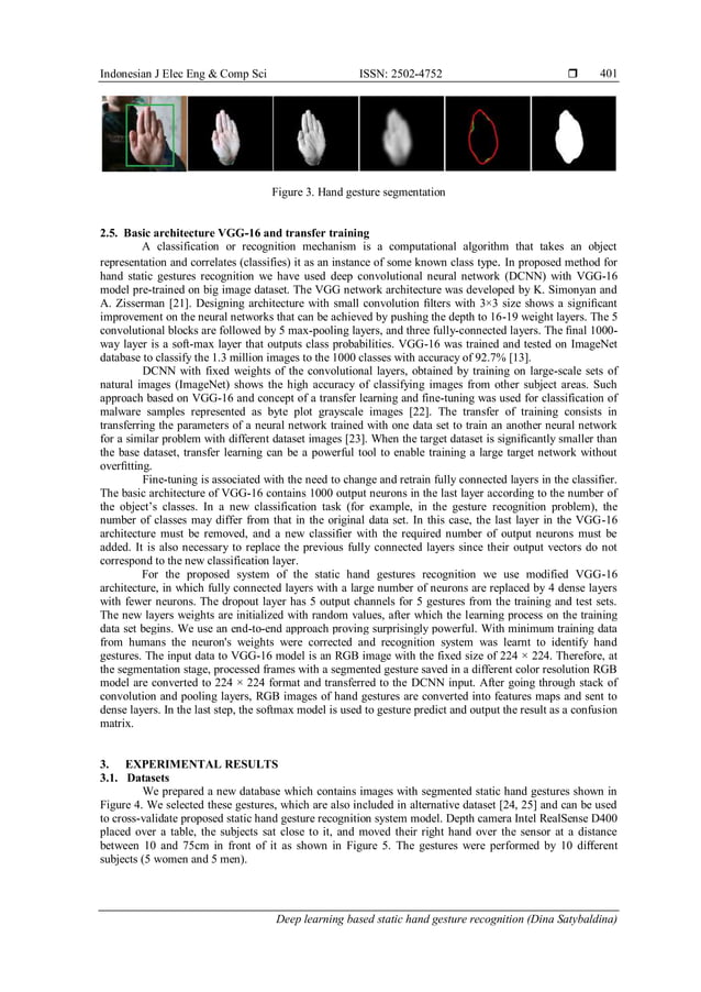 Deep learning based static hand gesture recognition | PDF