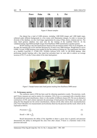 Deep learning based static hand gesture recognition | PDF