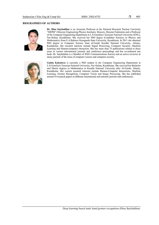 Deep learning based static hand gesture recognition | PDF