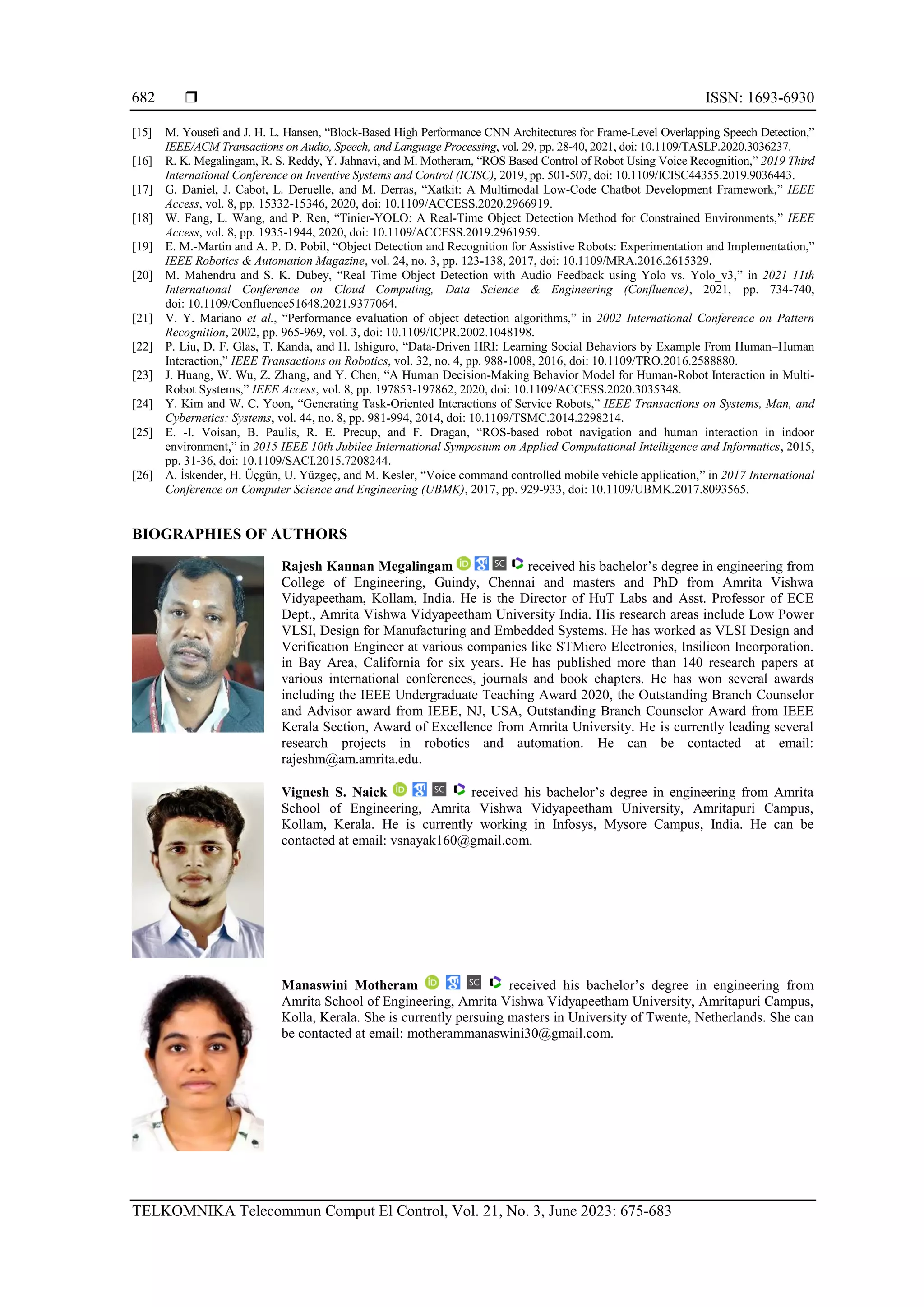 Robot Operating System Based Autonomous Navigation Platform With Human Robot Interaction Pdf