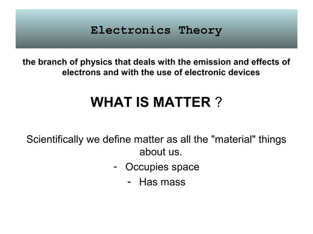 basic-electronics | PPT
