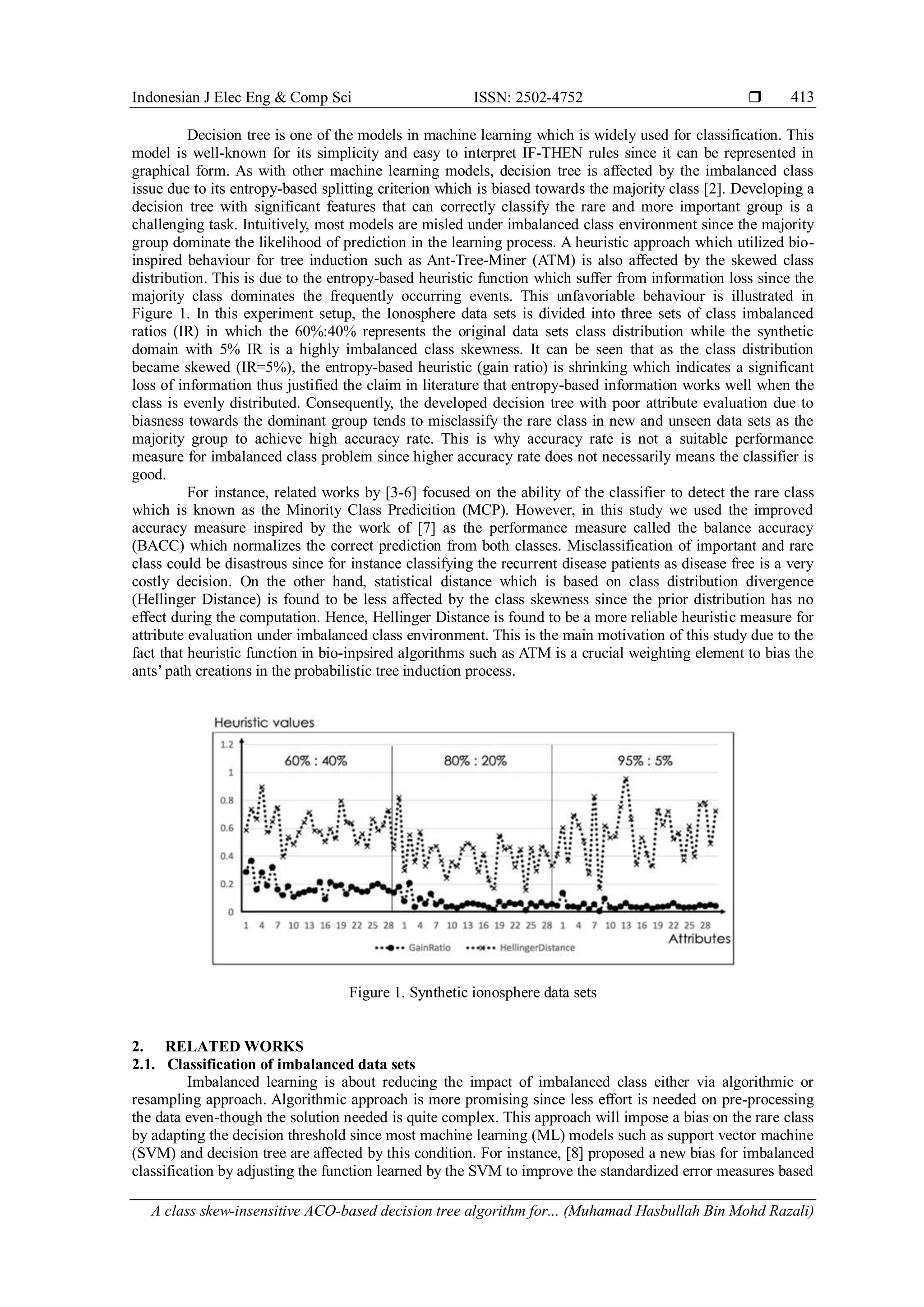 A class skew-insensitive ACO-based decision tree algorithm for imbalanced data sets | PDF
