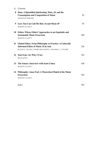 Artificial Intelligence And Music Ecosystem Martin Clancy | PDF