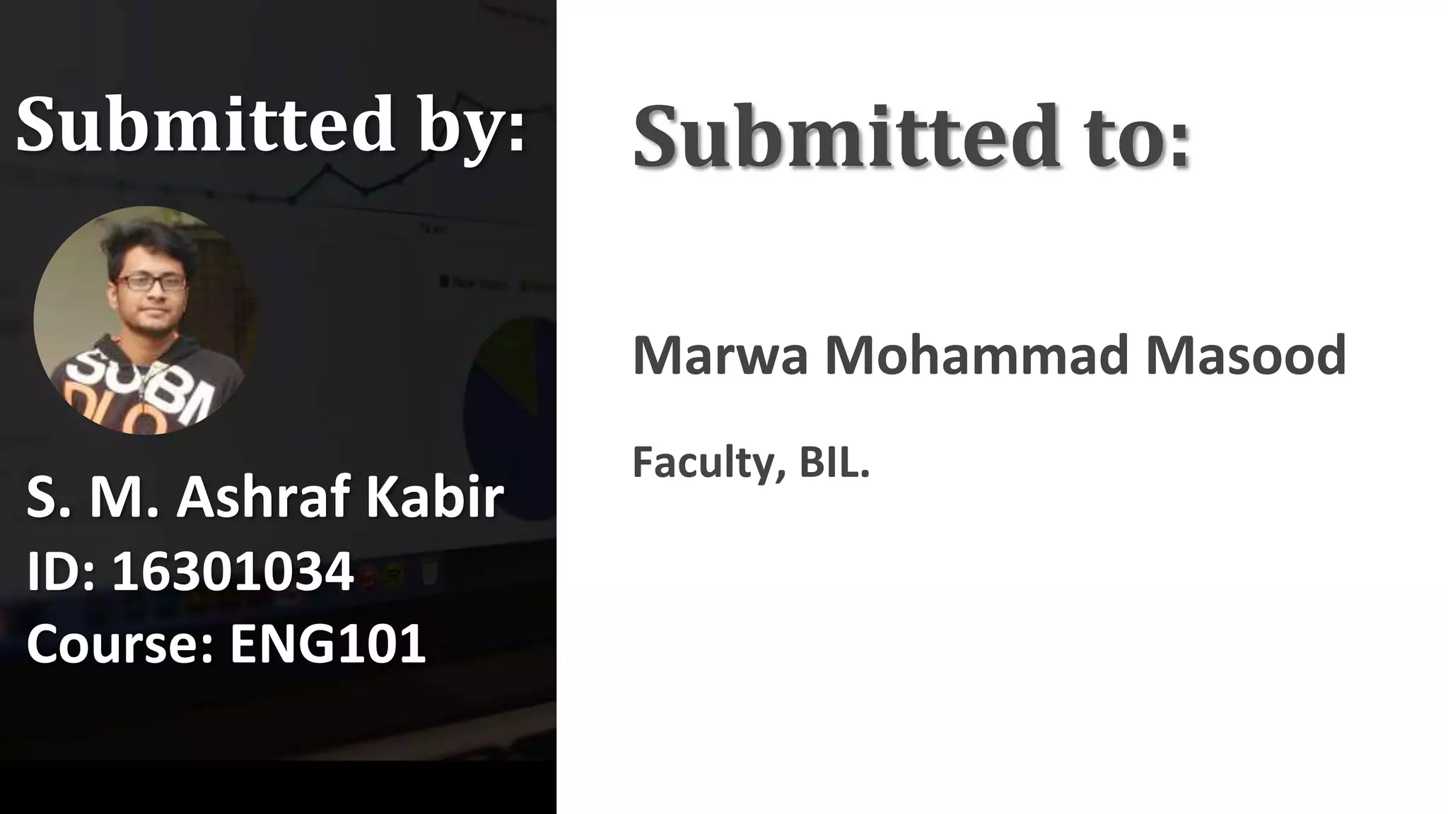 Ashraf Kabir Final Presentation ENG101 RS43 | PPT