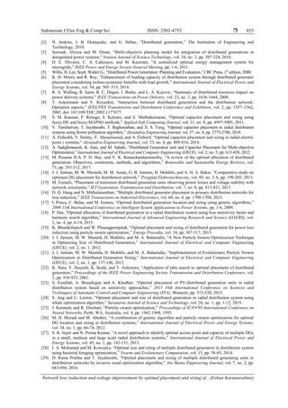 Network loss reduction and voltage improvement by optimal placement and ...