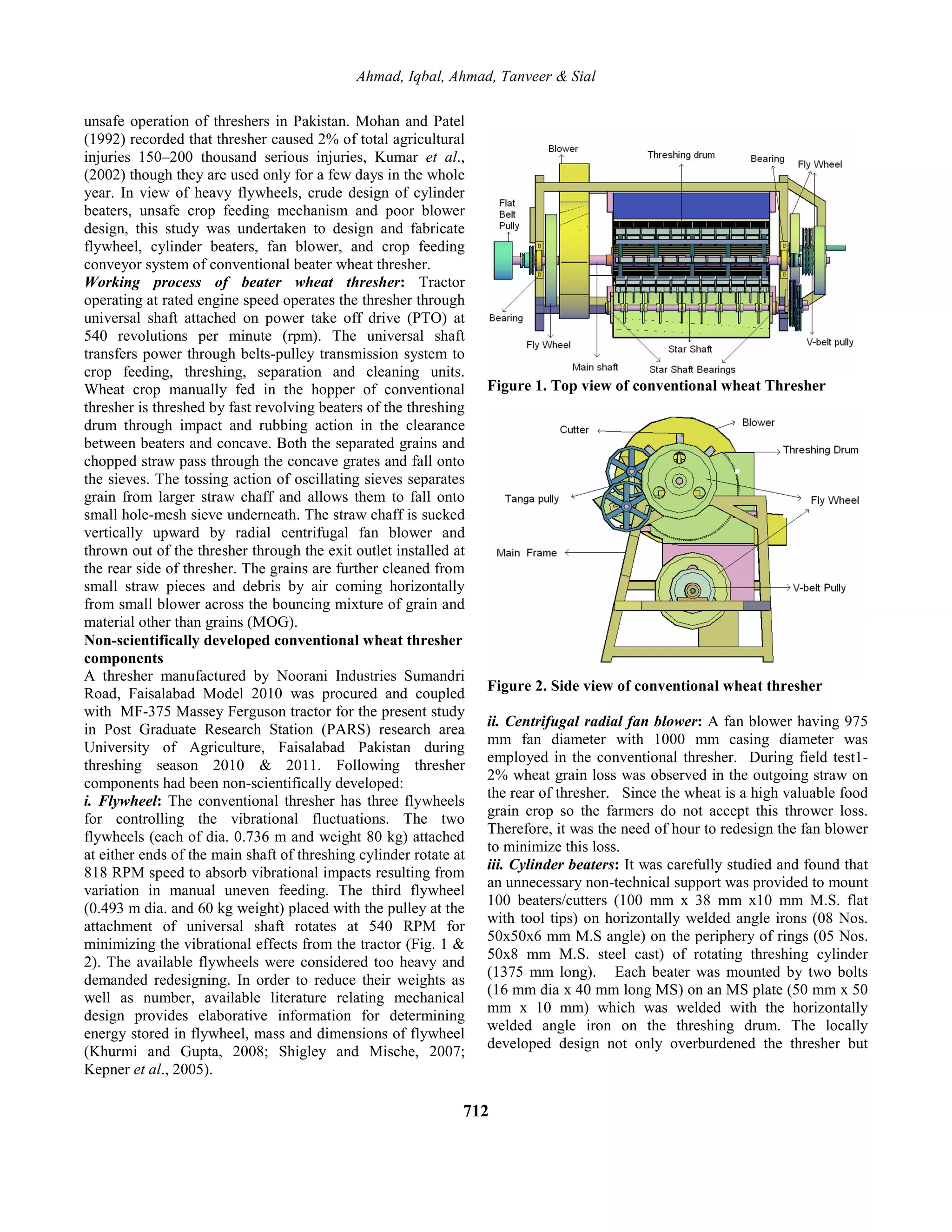 flywheel in thresher | PDF