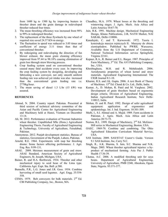 flywheel in thresher | PDF