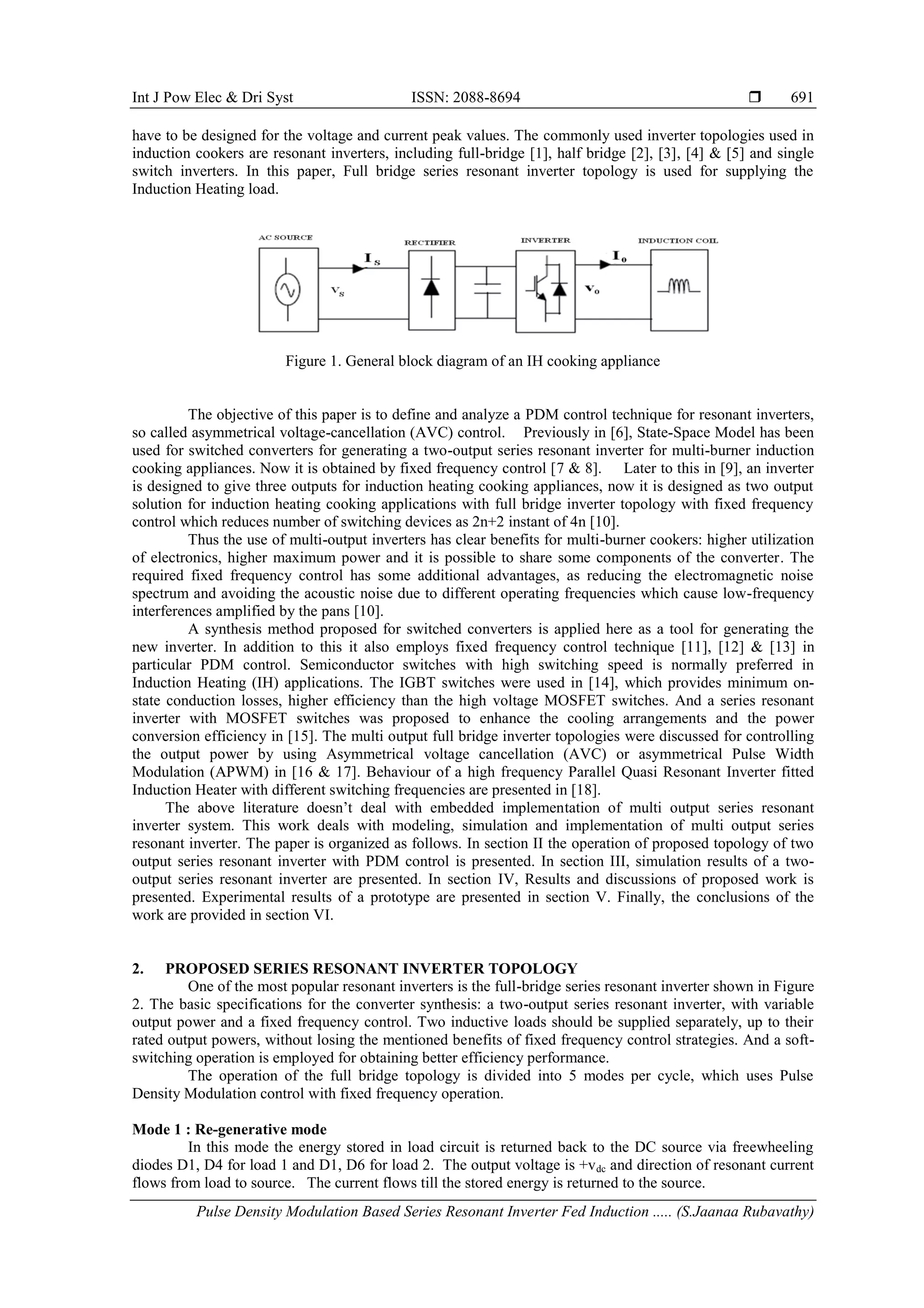 Pulse Density Modulation Based Series Resonant Inverter Fed Induction Heater System Pdf Home