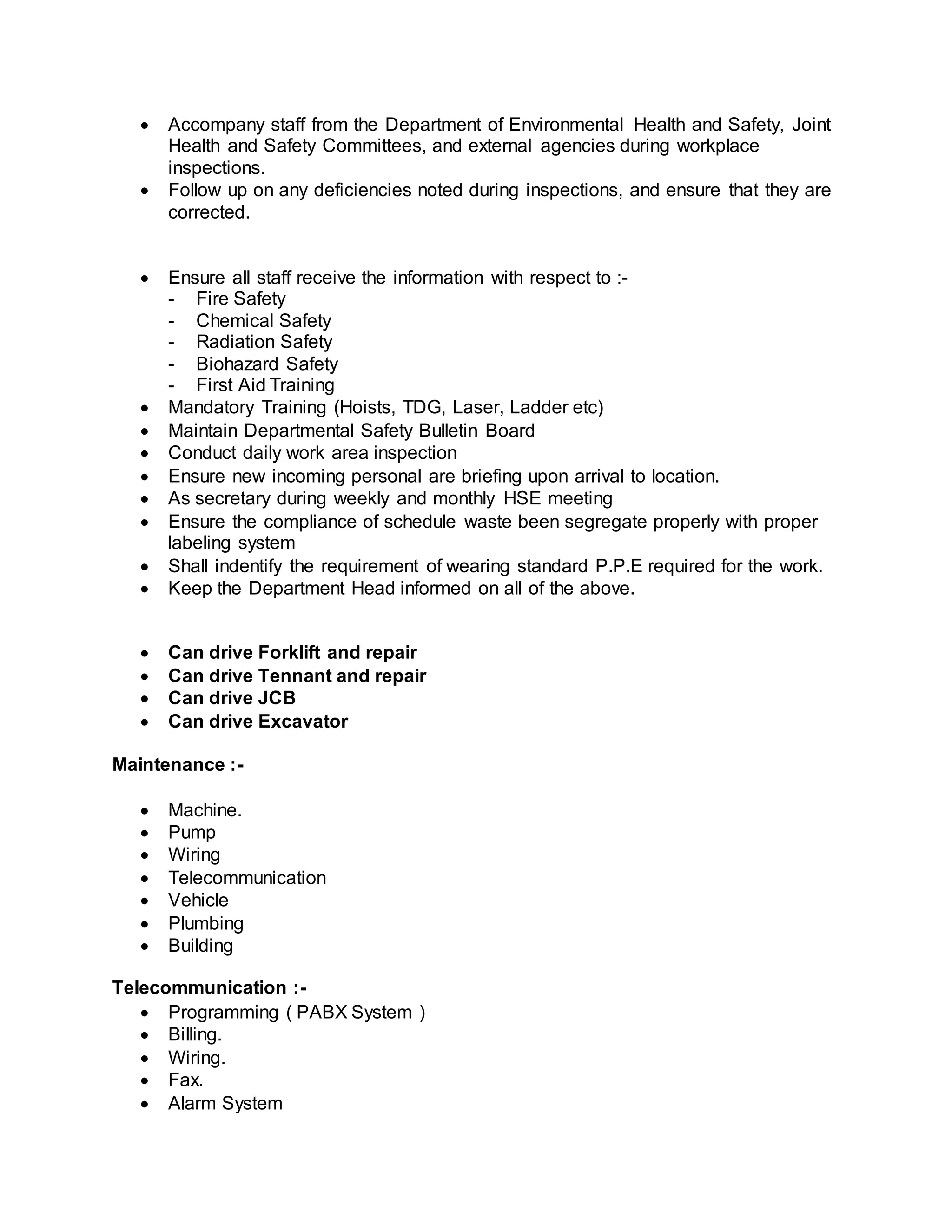 RESUME RAZALI - NEW | DOCX | Business Utilities | Business