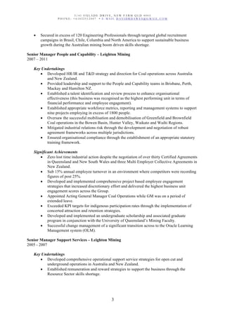 David Dawes CV Jan 2017 | PDF | Human Resources | Business