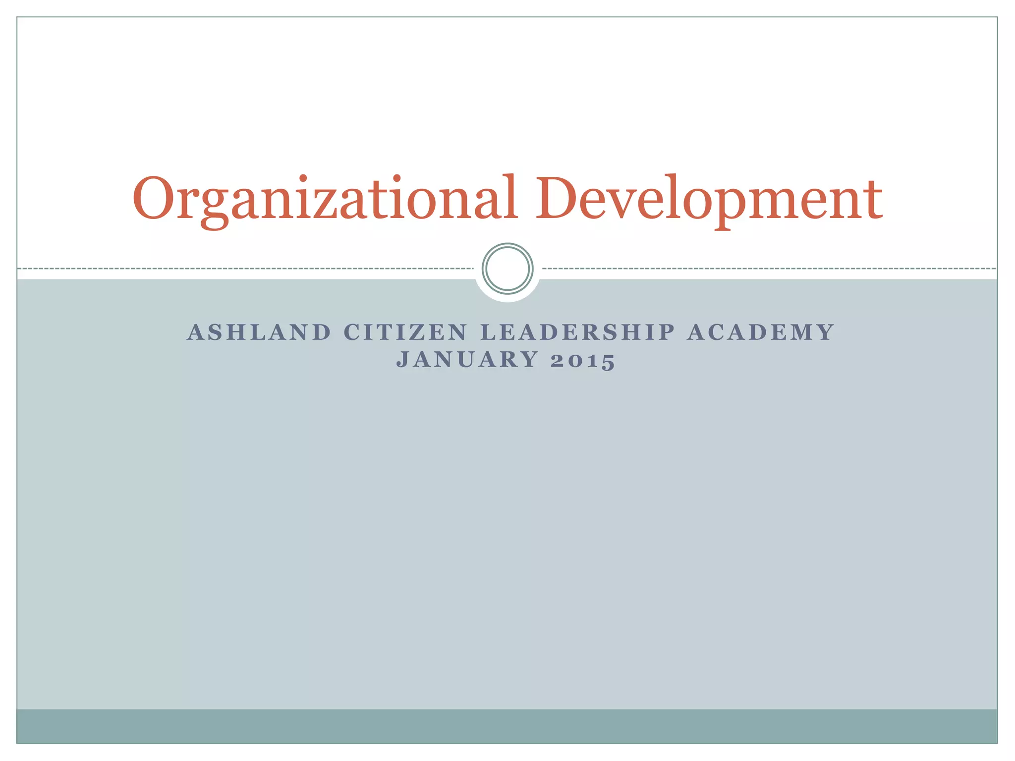 Organizational Development | PPT