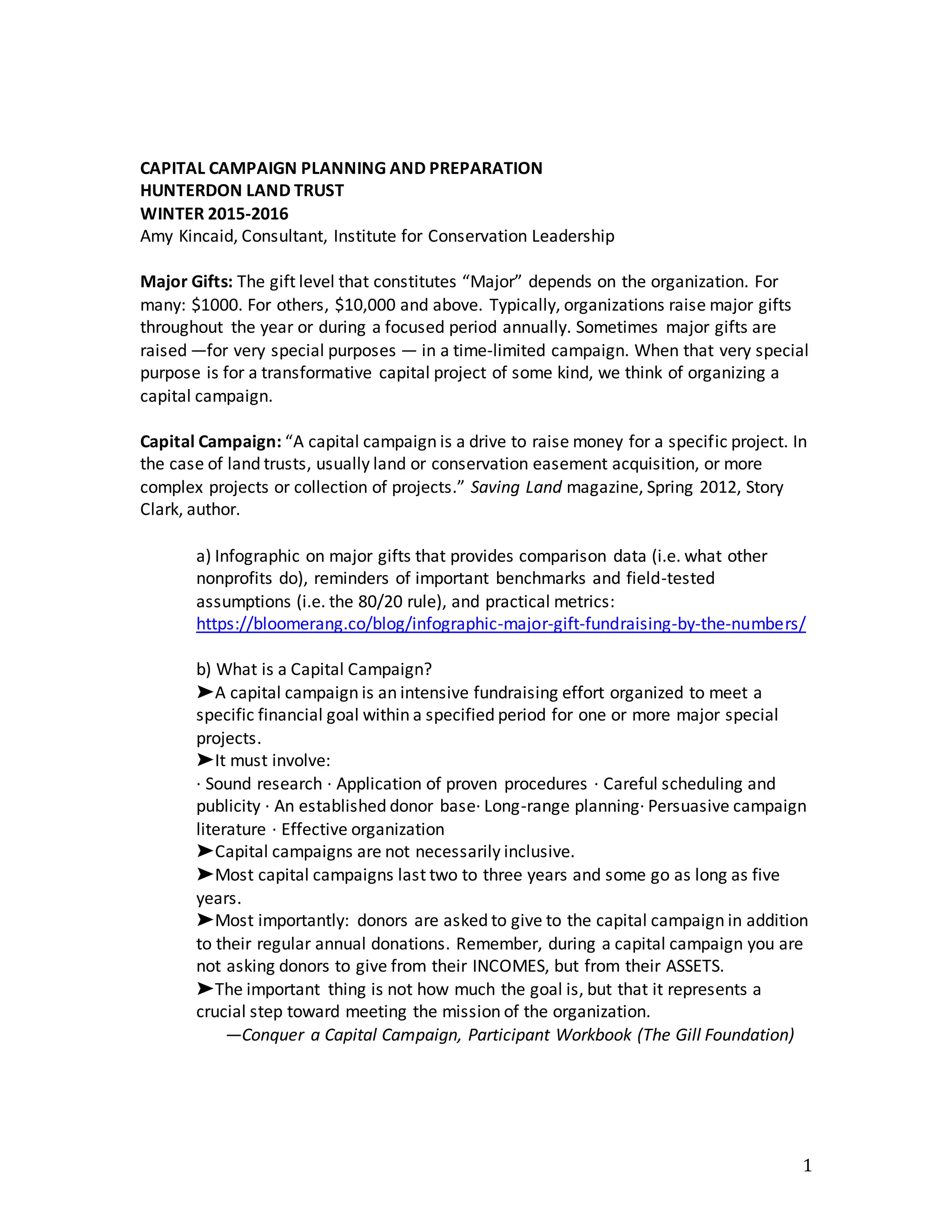 CAPITAL CAMPAIGN PLANNING AND PREPARATION | DOCX