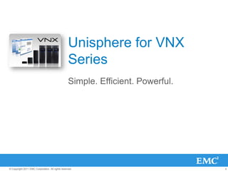 emc vnx unisphere | PPTX