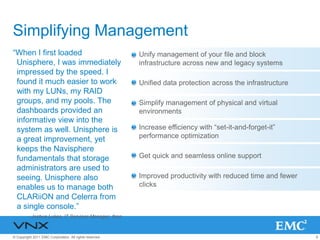 emc vnx unisphere | PPTX