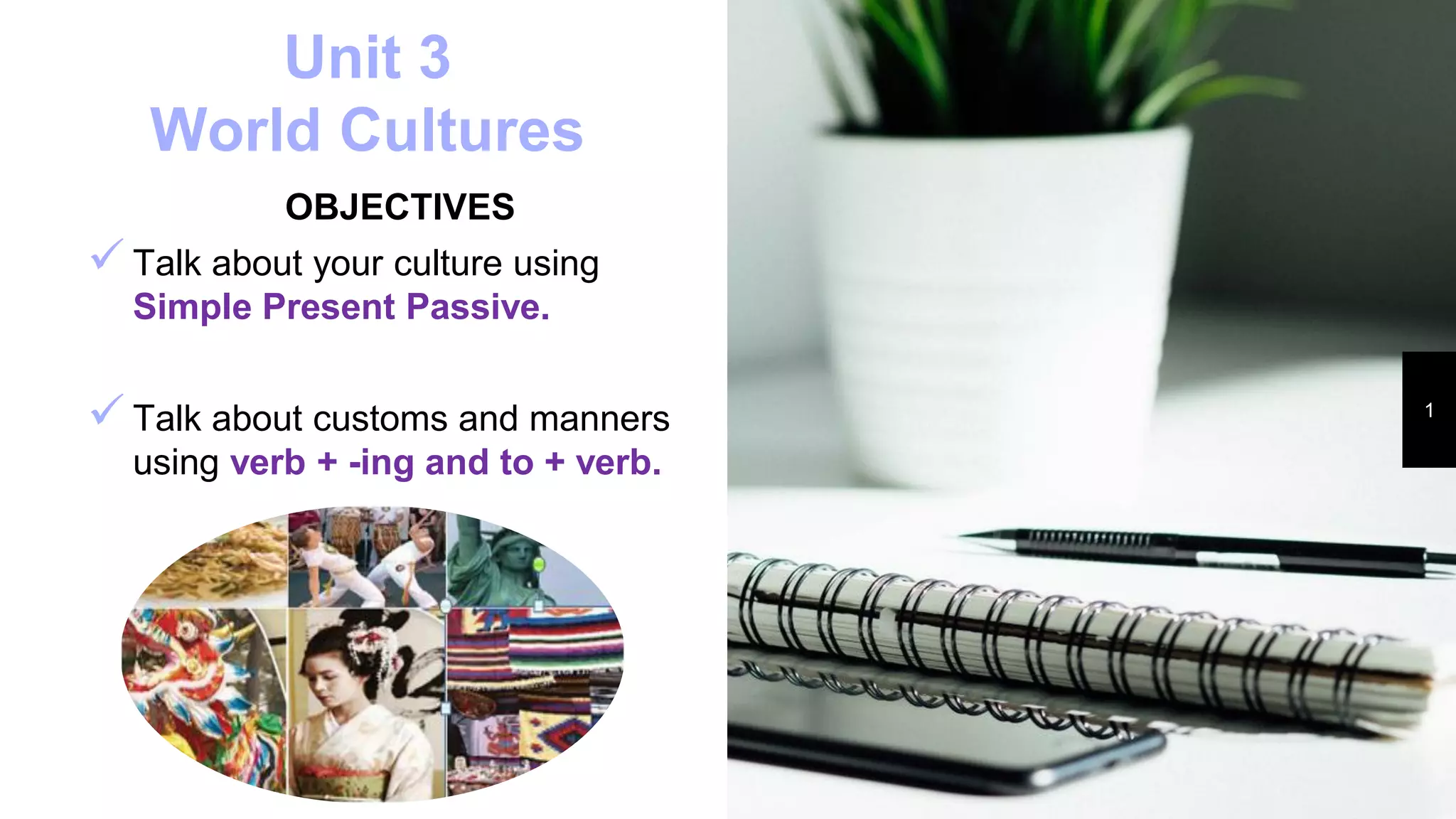 Intermediate II Unit 3 World Cultures | PDF