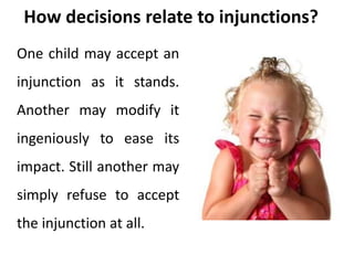 How decisions relate to injunctions | PPTX | Parenting | Family and ...