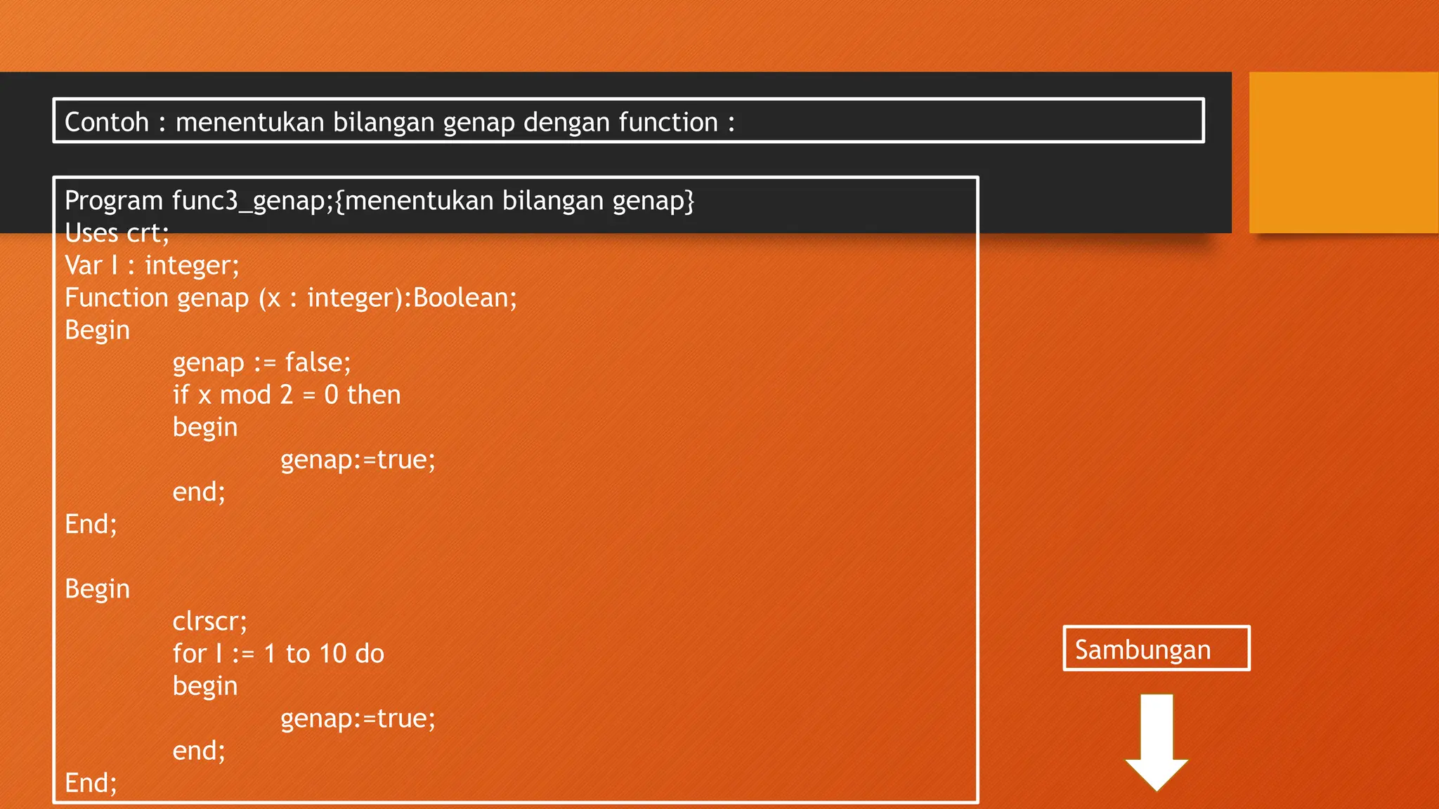 Materi Bahasa Function Dengan Pascalpptx Free Download 