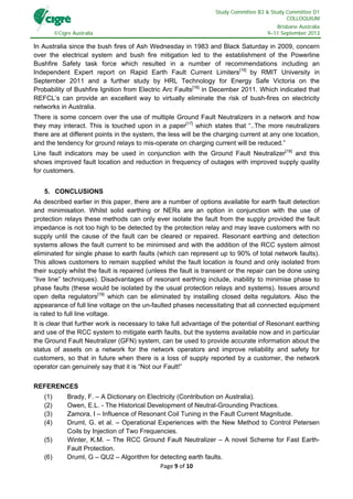 Not our fault! - earth faults, past, present, and future, and their ...