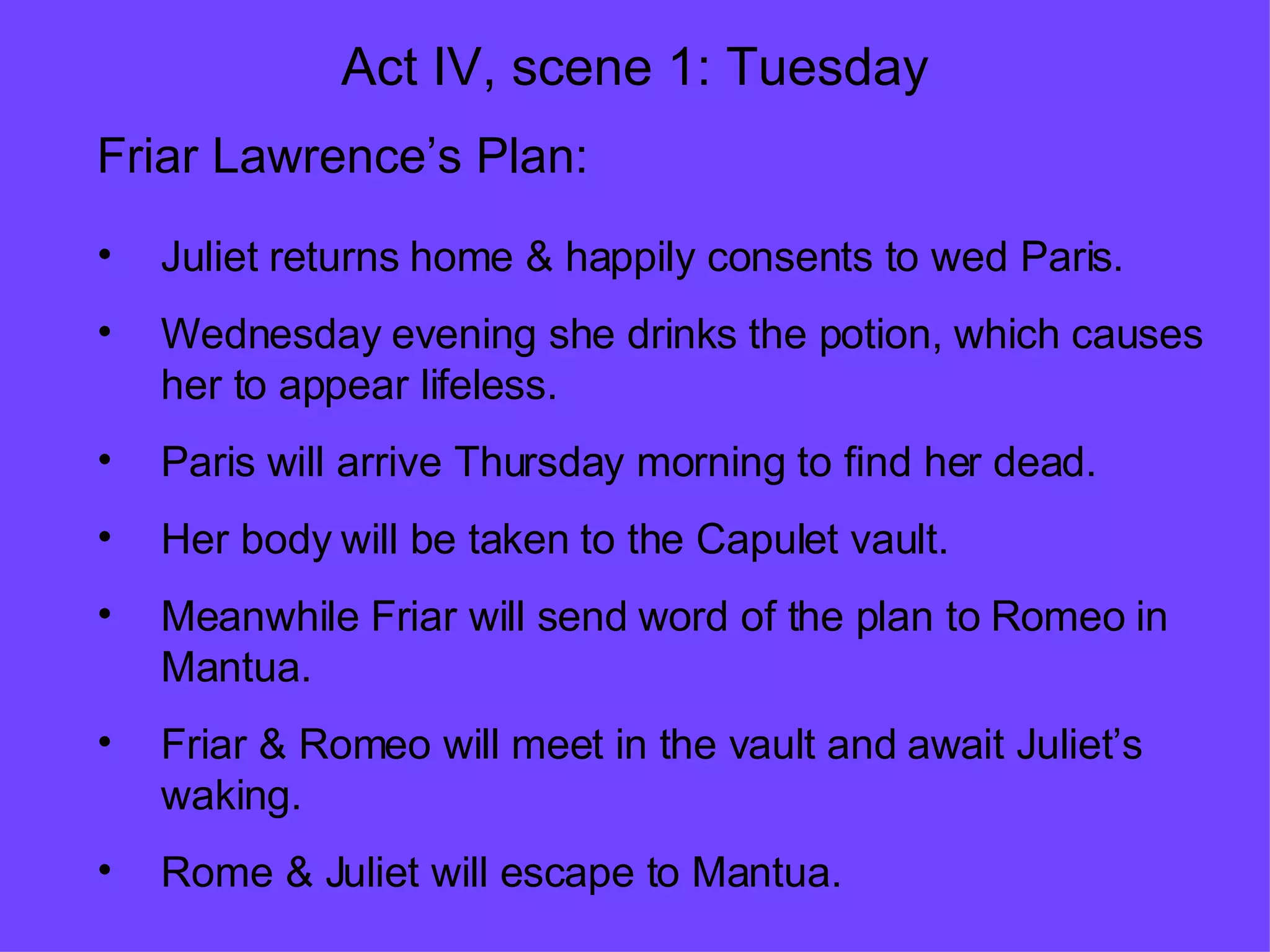223 Romeo & Juliet, Act Iv | PPT