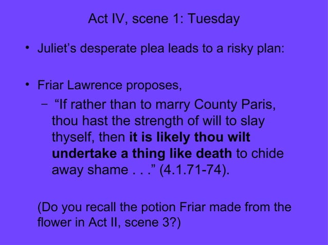 223 Romeo & Juliet, Act Iv | PPT