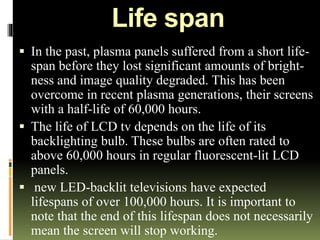 LCD vs LED vs Plasma | PPTX