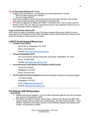 LGBTQ CASE MANAGEMENT PROTOCOL-AFAHO | DOCX | Debated Sensitive Social ...