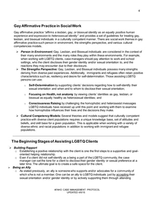 LGBTQ CASE MANAGEMENT PROTOCOL-AFAHO | DOCX | Debated Sensitive Social ...