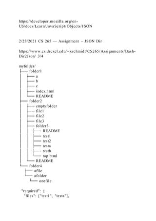 2232021 cs 265 — assignment – json dirhttpswww.cs.dre