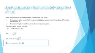 Conduction - Extended Surface - fins | PPTX | Physics | Science