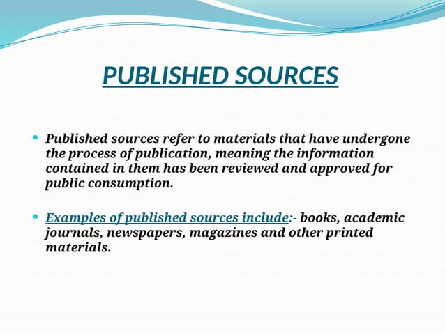 Data Collection sources types and methods | PPTX