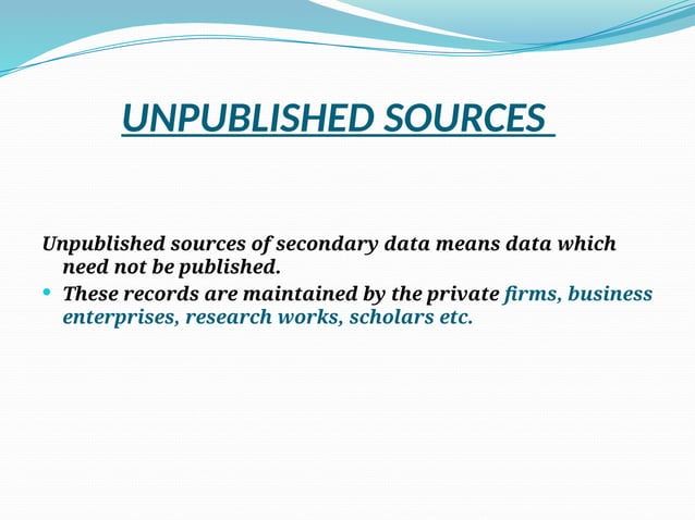 Data Collection sources types and methods | PPTX
