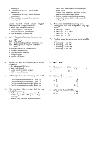223375604 tes-masuk-smp edit | PDF
