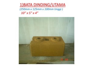 jenis-jenis bata tanah berkunci dan contoh | PDF
