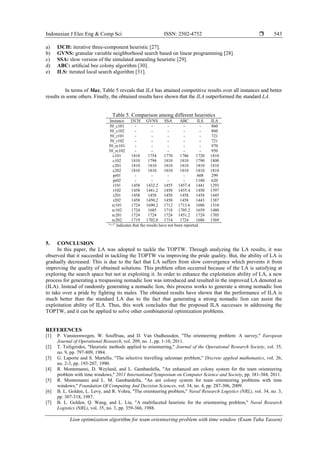 Lion optimization algorithm for team orienteering problem with time window | PDF
