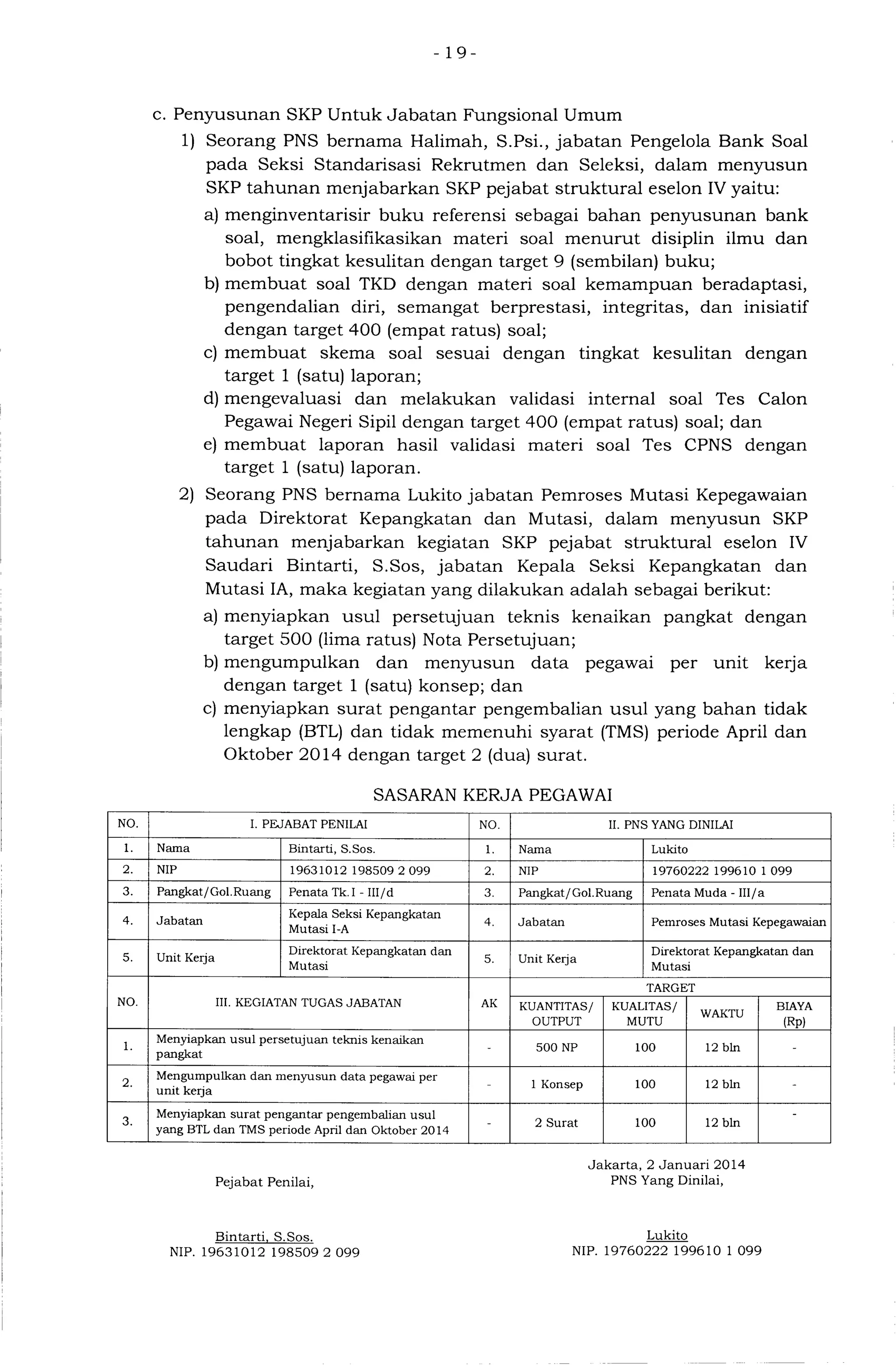 PERATURAN KEPALA BADAN KEPEGAWAIAN NEGARA NOMOR 1 TAHUN 2013 TENTANG ...