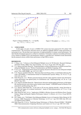 V2X communication system with non-orthogonal multiple access: outage performance perspective | PDF