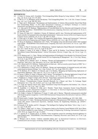 Implementation of rover tank firefighting robot for closed areas based on arduino ...