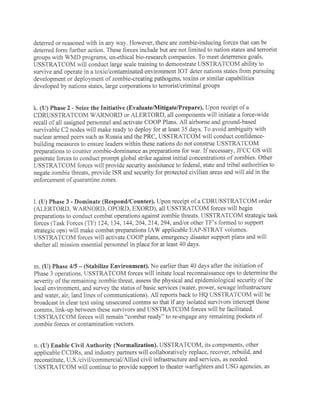 Conplan-8888 Detailed strategy for a possible zombie apocalypse | PDF